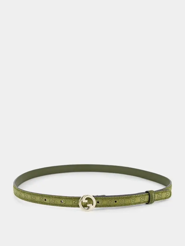 Gucci Blondie Thin Belt - Green