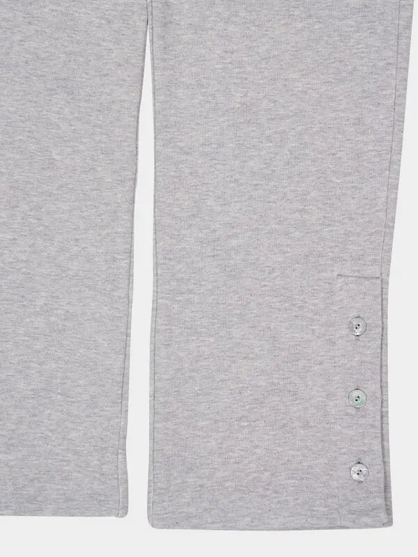 Gucci Cotton Jersey Trousers With Web - Grey