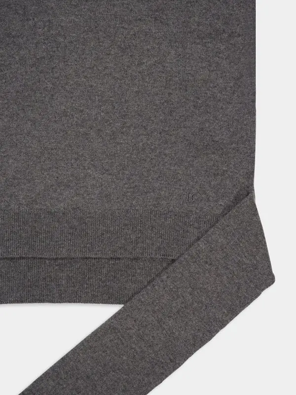 Dolce & Gabbana V-neck Cashmere Pullover - Grey