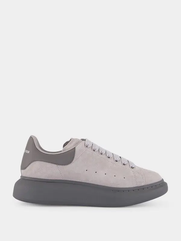 Alexander McQueen Oversized Suede Sneakers - Grey