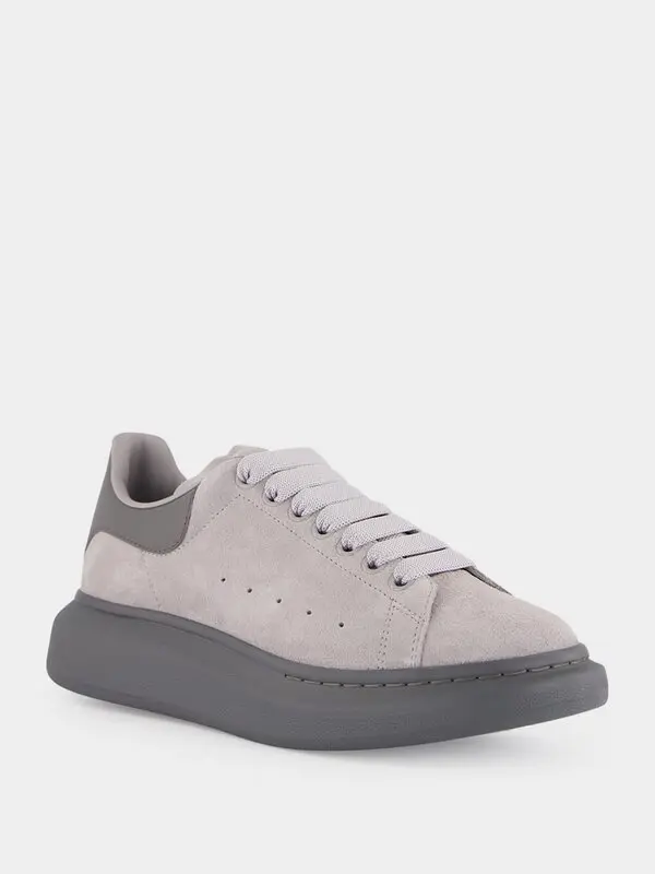 Alexander McQueen Oversized Suede Sneakers - Grey
