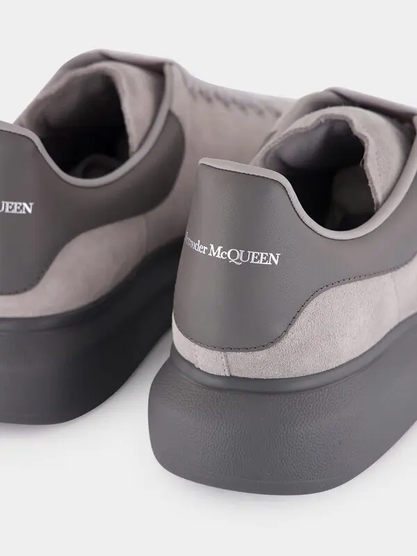 Alexander McQueen Oversized Suede Sneakers - Grey