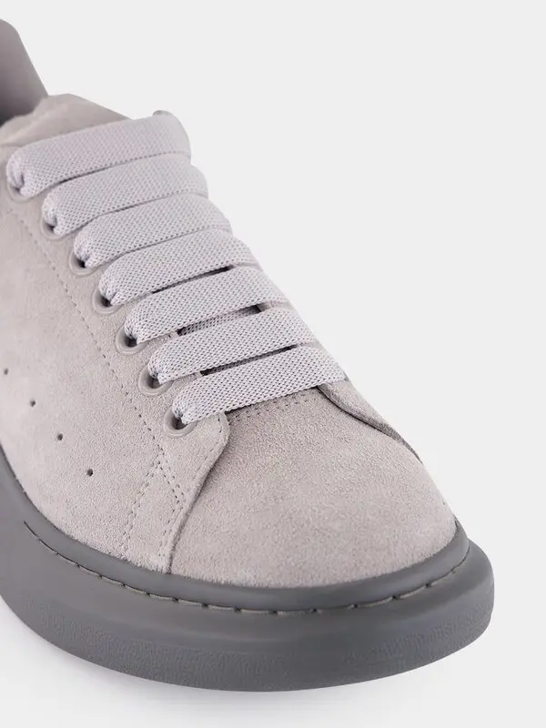 Alexander McQueen Oversized Suede Sneakers - Grey