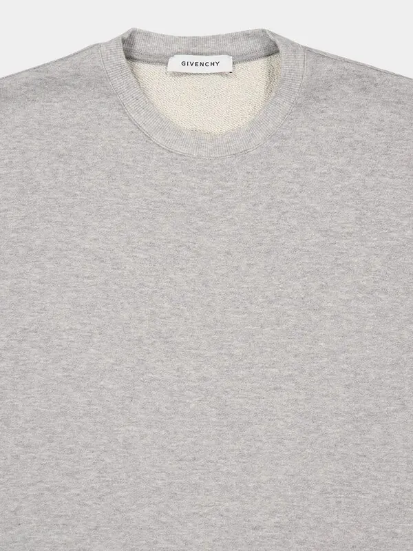 Givenchy Light Cotton T-shirt With Logo Patch - Grey