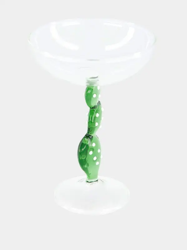 ICHENDORF MILANO Cactus Champagne Glass - Green