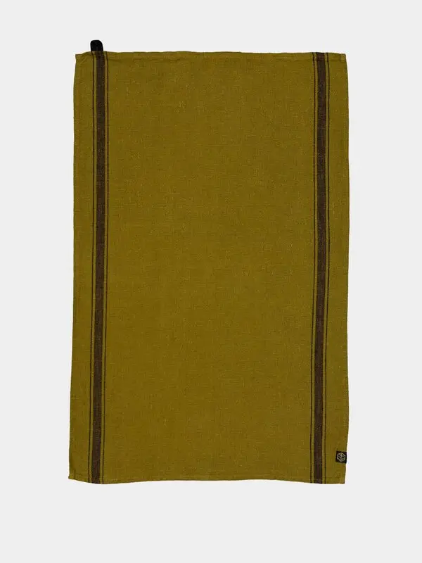 Haomy Olbia Linen Kitchen Towel - Green