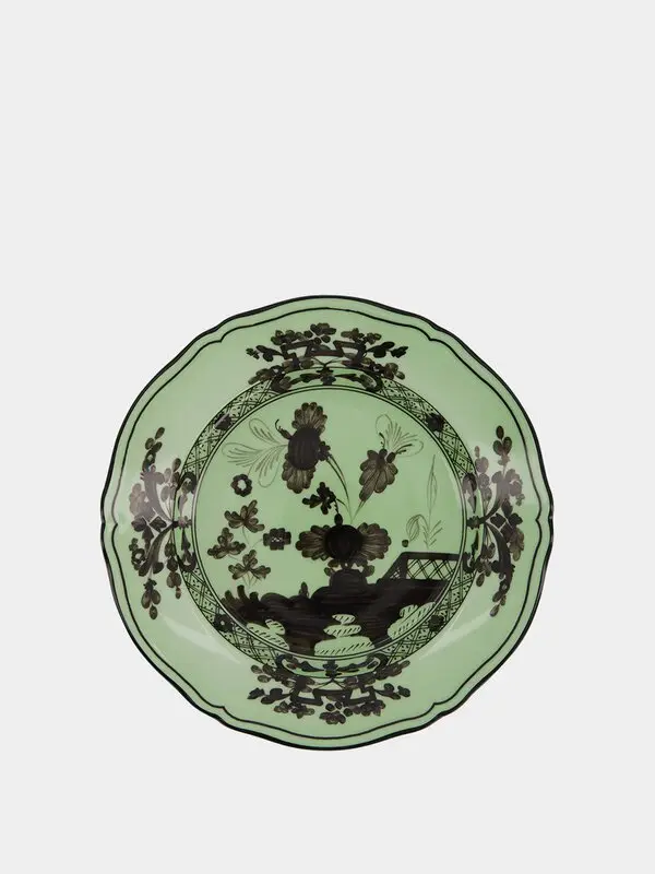 GINORI 1735 Oriente Italiano Bario Dessert Plate - Green