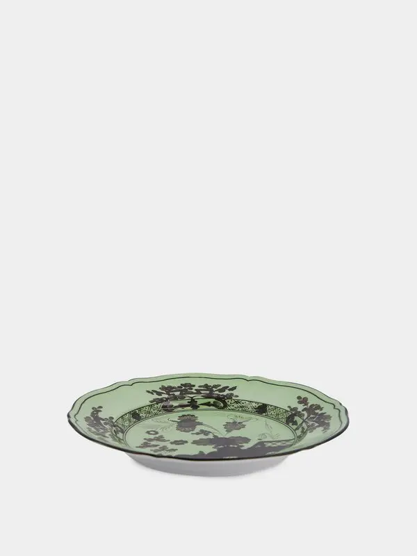 GINORI 1735 Oriente Italiano Bario Dessert Plate - Green