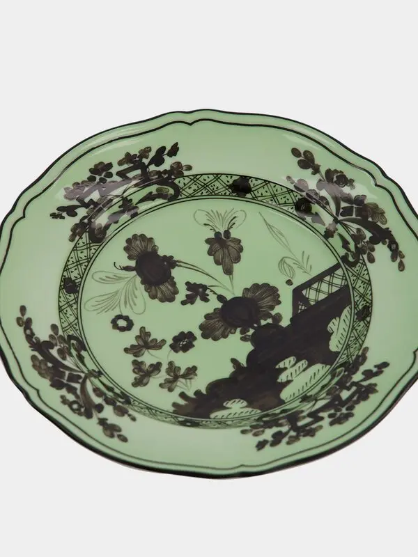 GINORI 1735 Oriente Italiano Bario Dessert Plate - Green