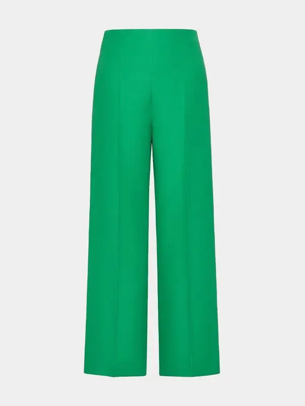 Valentino Garavani Crepe Couture Trousers - Green