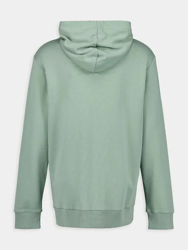 Balmain Logo-embossed Cotton Hoodie - Green