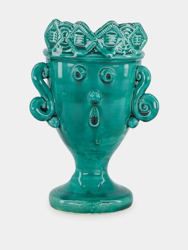 LES-OTTOMANS Ornate Cup - Green