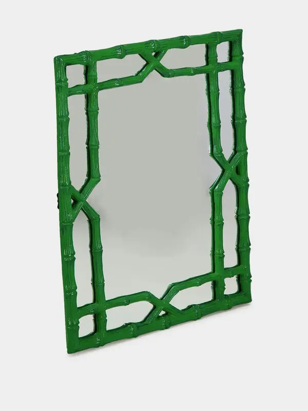LES-OTTOMANS Bamboo-style Iron Mirror