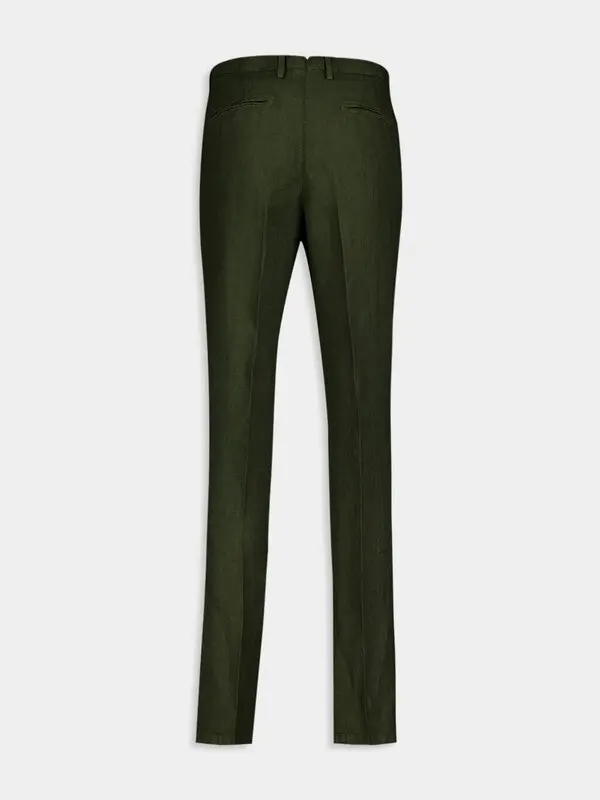 Boglioli Olive Linen Suit - Green