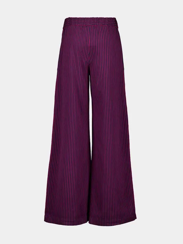 PAULA Hydrilla Graphe Hand-woven Striped Pants
