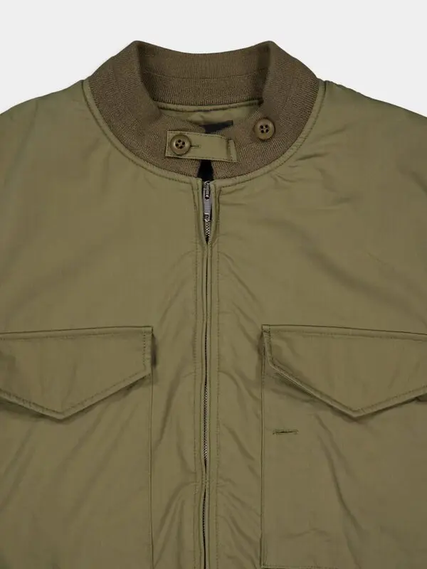 Givenchy Cotton Cropped Bomber Jacket - Green