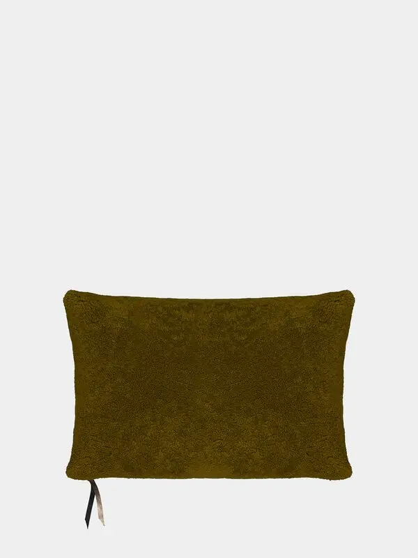Maison De Vacances Dyed Bouclette Sheep Cushion - Green