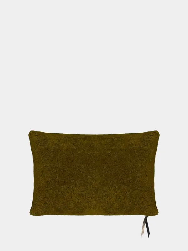 Maison De Vacances Dyed Bouclette Sheep Cushion - Green
