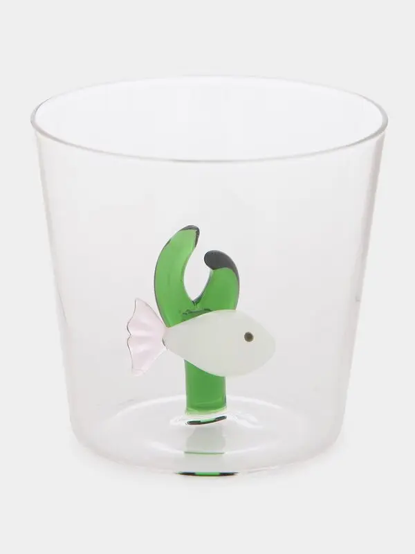 ICHENDORF MILANO White Fish Seaweed Tumbler - Green