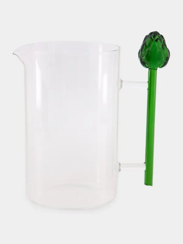 ICHENDORF MILANO Artichoke Glass Jug - Green