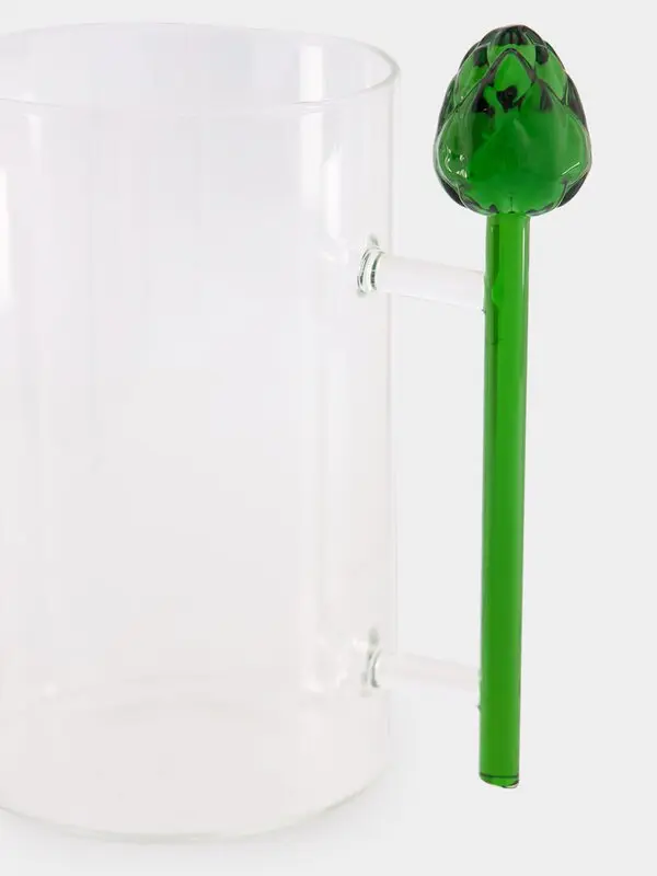 ICHENDORF MILANO Artichoke Glass Jug - Green