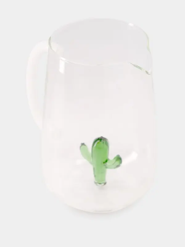ICHENDORF MILANO Amber Cactus Jug - Green
