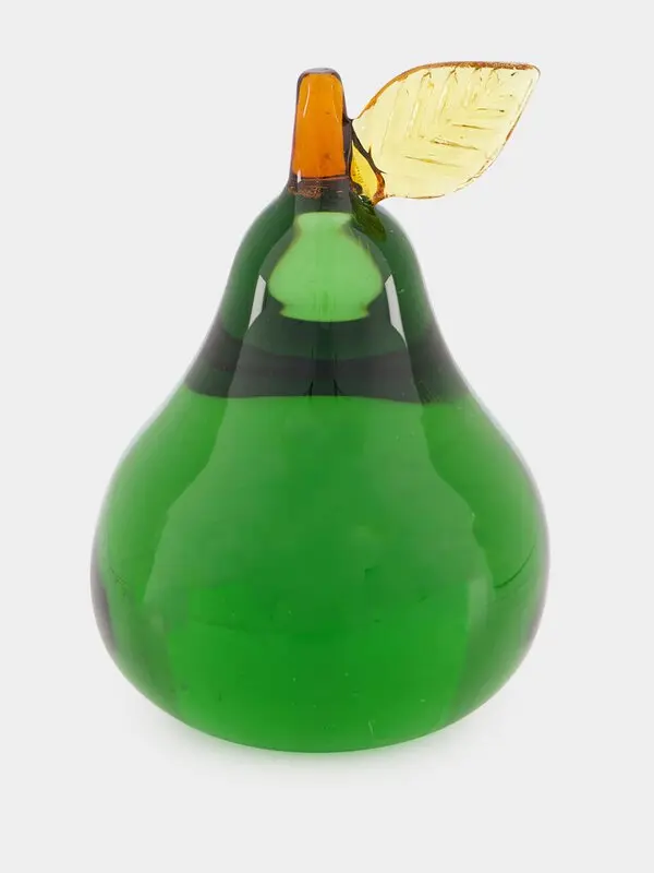 ICHENDORF MILANO Full Pear Paperweight - Green