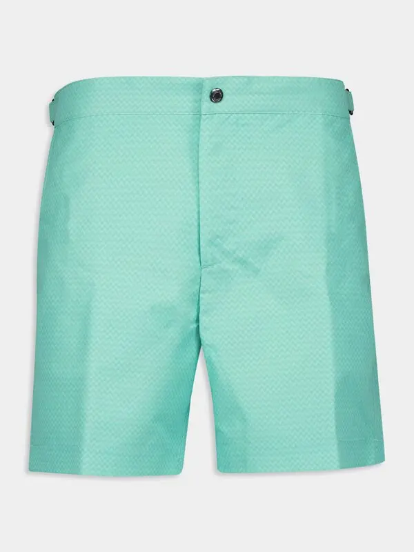 Frescobol Carioca Club Copacabana Tailored Swim Shorts - Green