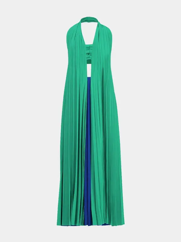 Zeus+dione Rhodes Pleated Halter Neck Dress