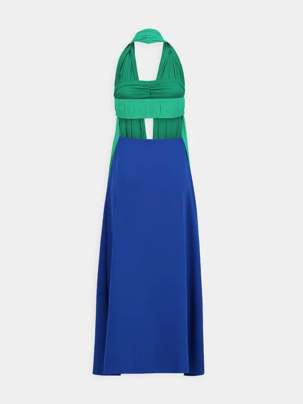 Zeus+dione Rhodes Pleated Halter Neck Dress