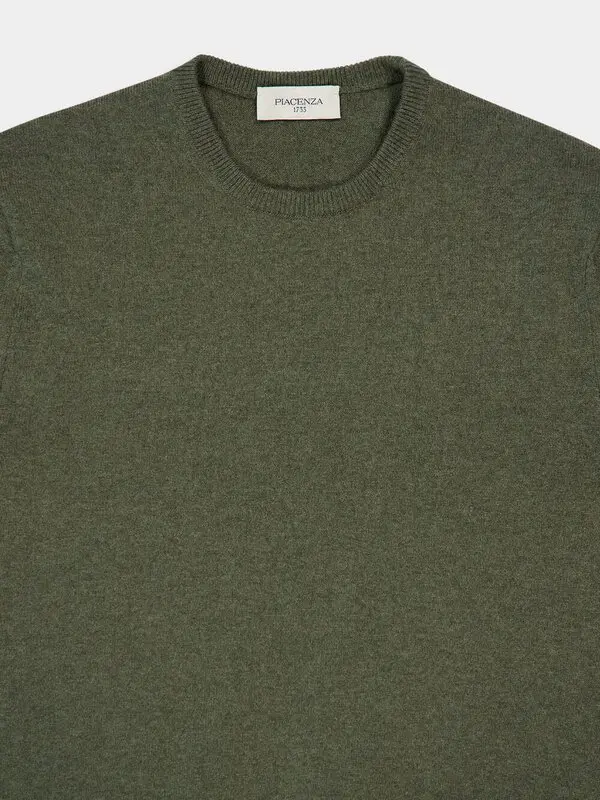 PIACENZA CASHMERE 1733 Cashmere Crewneck Sweater - Green