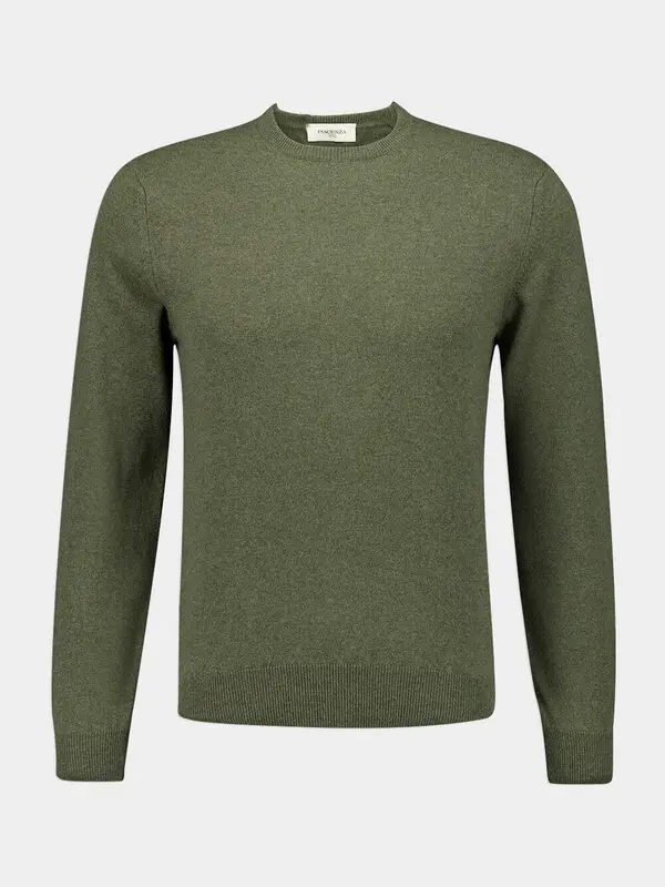 PIACENZA CASHMERE 1733 Cashmere Crewneck Sweater - Green