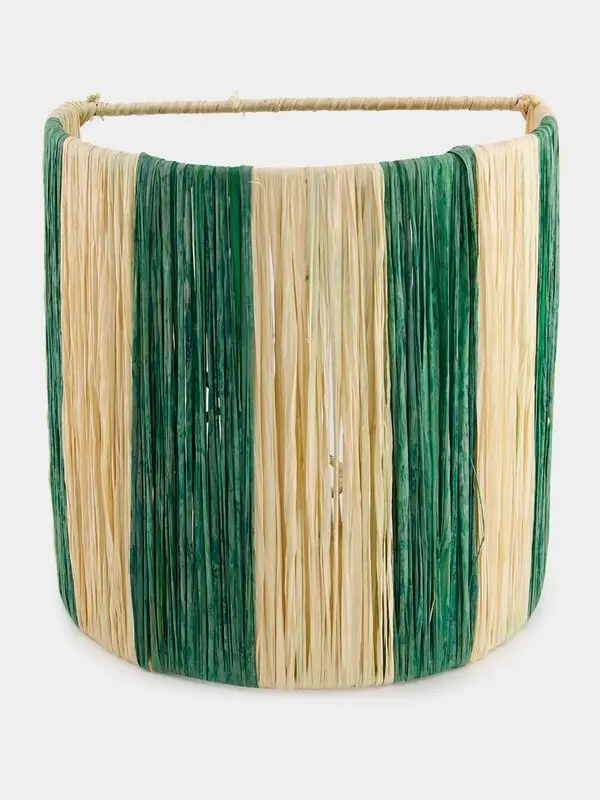 FANTASIA ARTE Small Striped Wall Sconce - Green