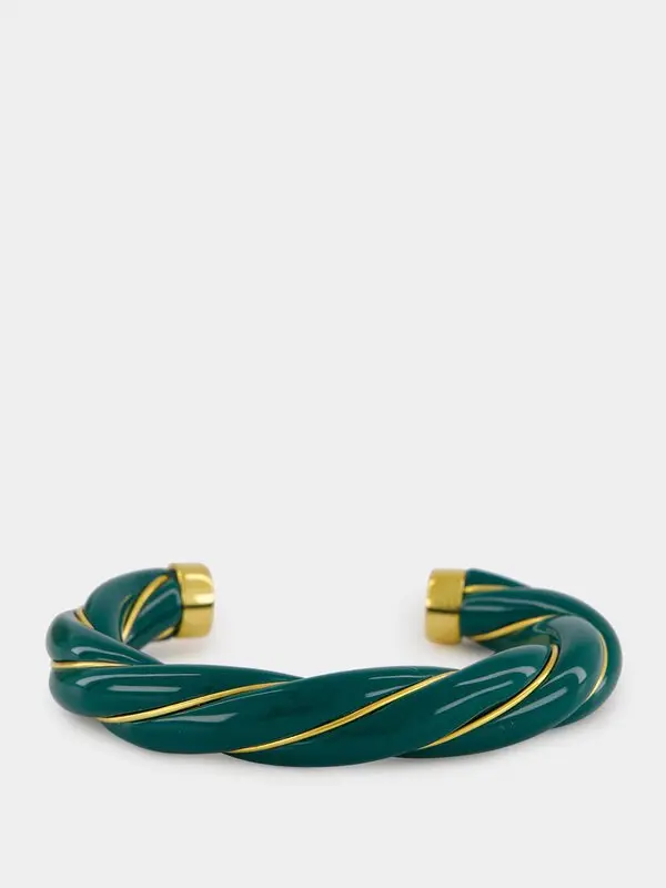 AURÉLIE BIDERMANN Diana Emerald Bangle - Green