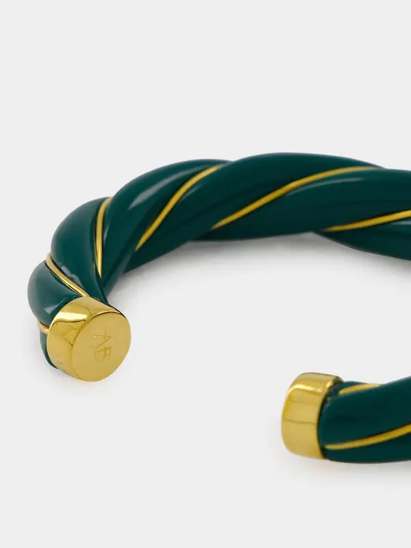 AURÉLIE BIDERMANN Diana Emerald Bangle - Green