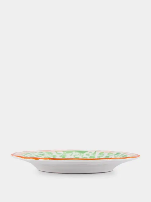 LES-OTTOMANS La Menagerie D'été Seahorse Dinner Plate - Green