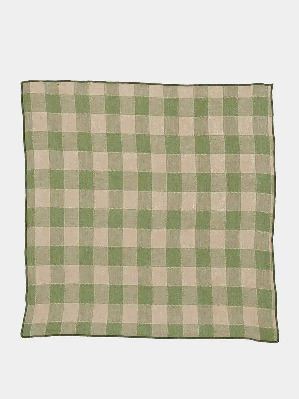 Maison De Vacances Bourdon Vintage Canvas Napkin - Green