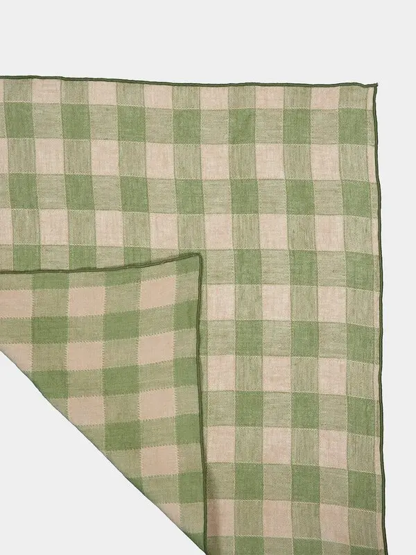 Maison De Vacances Bourdon Vintage Canvas Napkin - Green