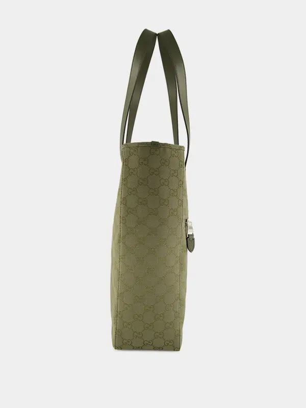 Gucci Gg Canvas Tote Bag - Green