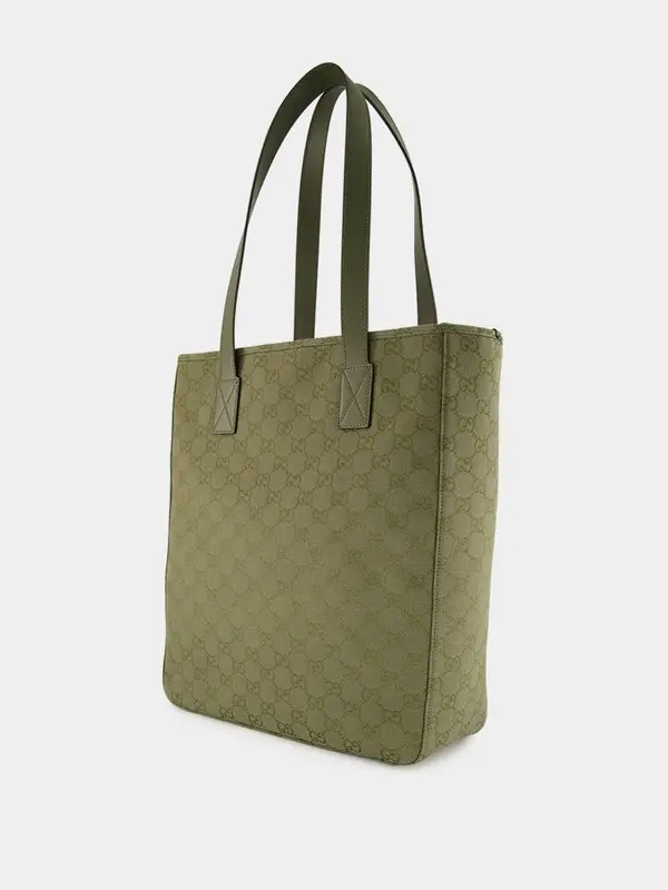 Gucci Gg Canvas Tote Bag - Green