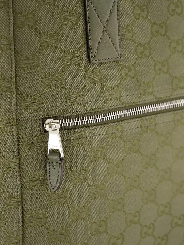 Gucci Gg Canvas Tote Bag - Green
