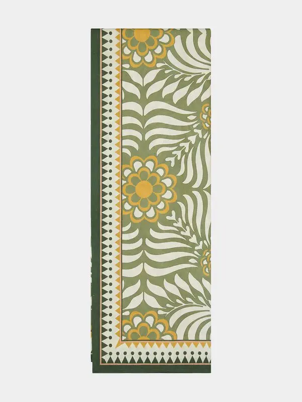 La DoubleJ Tudor Light Linen Tablecloth - Green