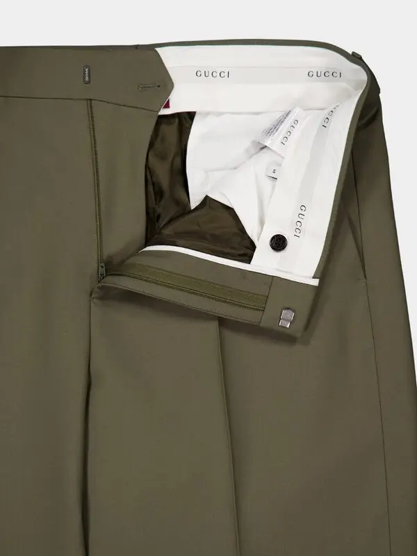 Gucci Wool Gabardine Trousers