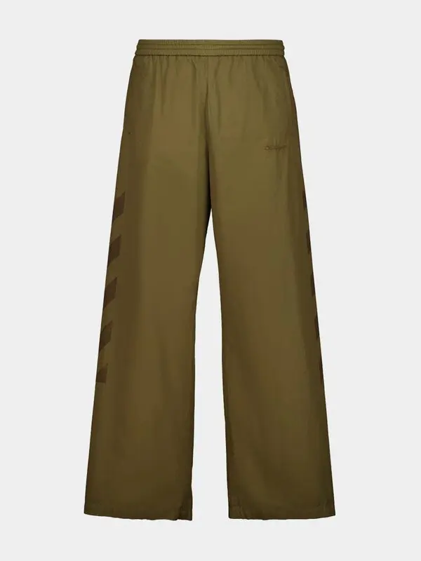 Off-White Army Diag Gd Track Pants - Green