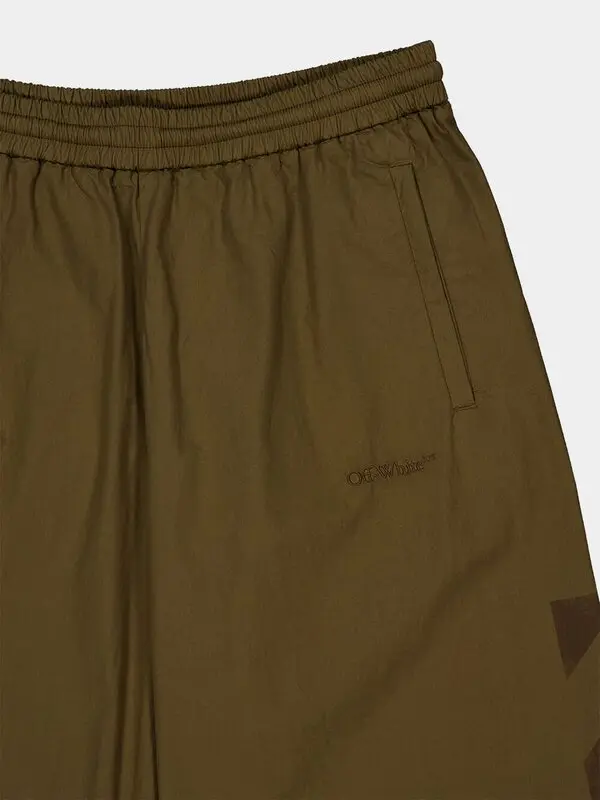 Off-White Army Diag Gd Track Pants - Green
