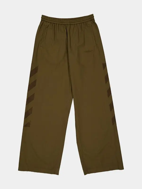 Off-White Army Diag Gd Track Pants - Green