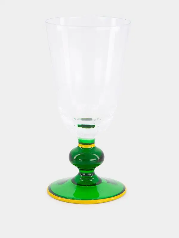 La DoubleJ Perfetto Murano Wine Glass - Green
