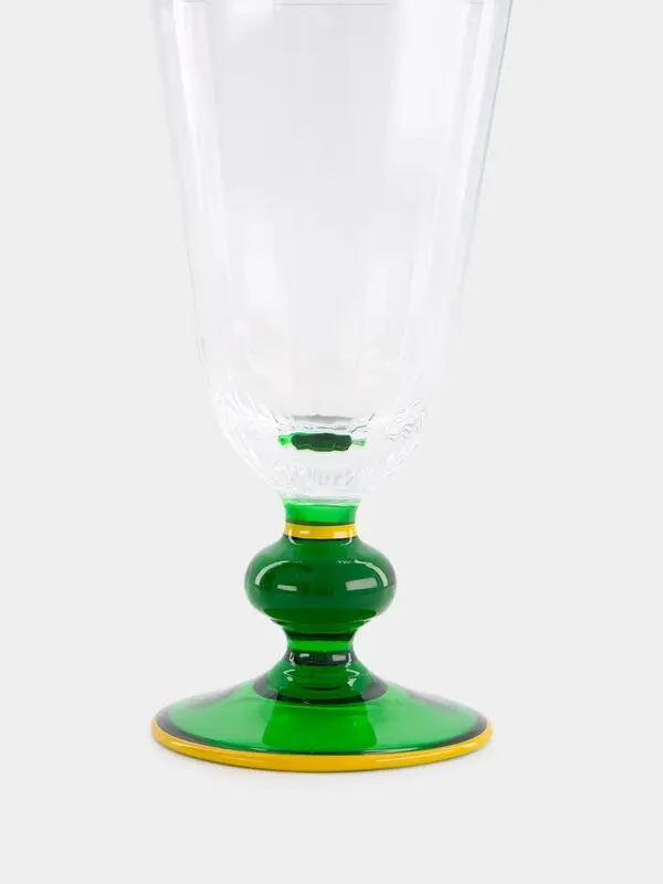 La DoubleJ Perfetto Murano Wine Glass - Green