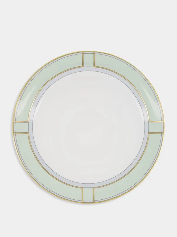 GINORI 1735 Verde Diva Flat Plate - Green