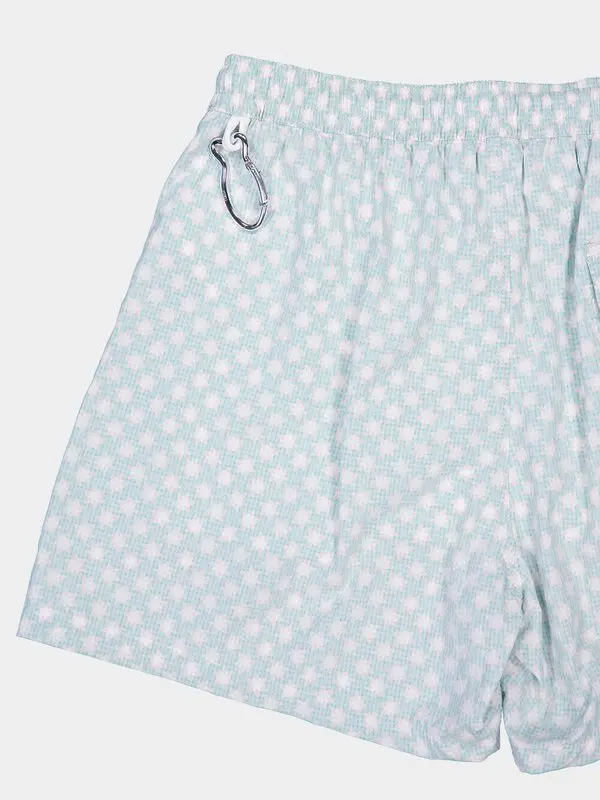Fedeli Patterned Swim Shorts - Green